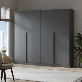 Dulap Fenix Nebula 2400 240х52х220 cm Gri: Solutia de depozitare suprema pentru casa ta.