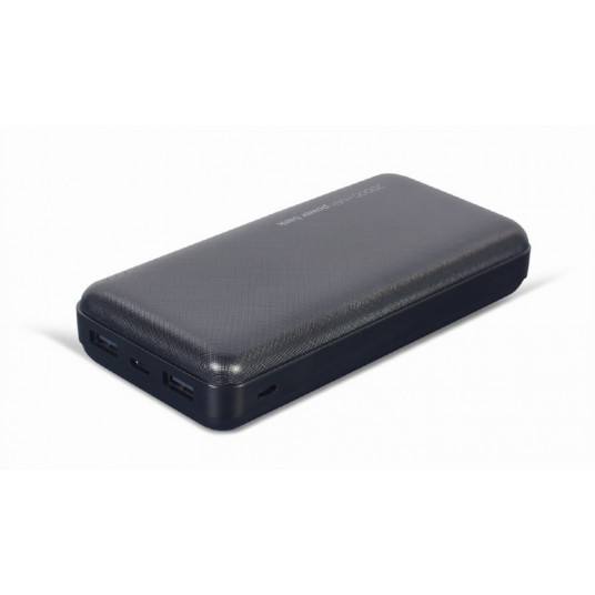 20000mAh Power bank - Gembird PB20-02, Power output: 2 x USB-AF, 5.0 V ...
