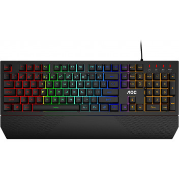AOC GK200 RGB Membrane Gaming Keyboard (RU), Backlight (RGB), 100% anti ...