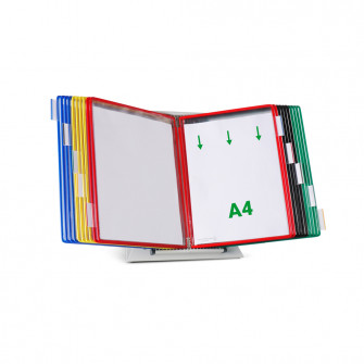 Kit complet Tarifold din otel, pentru birou, A4, 20 display-uri PVC ...