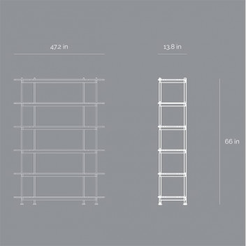 Raft podea Native, 120 x 35 x 168 cm, Reed Green