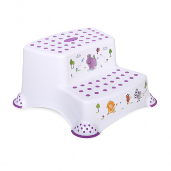 Inaltator dublu pentru baie, antiderapant, White