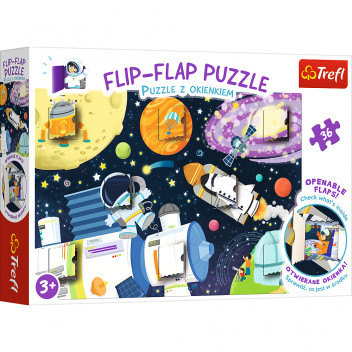Trefl Космос. Пазл Flip-Flap / Flip-flap puzzle Space