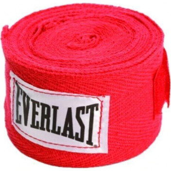 Bandaj box Everlast, 305 cm, rosu