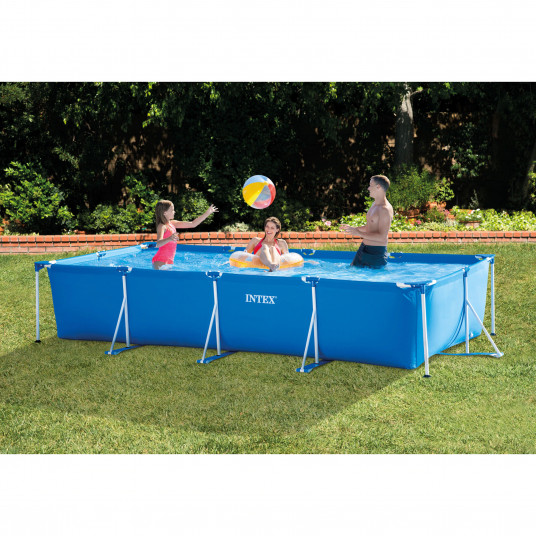 Piscina Intex 28274NP Rectangular Frame, cadru metalic, 4.5m x 2.2m