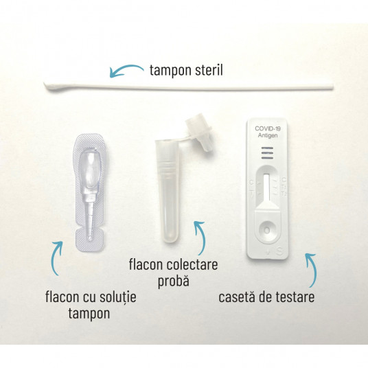 Test rapid Covid-19 antigen nazofaringian CAMP Medica Group, pentru uz ...