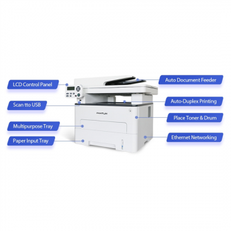 Imprimanta Multifunctionala Laser, Pantum, M7100DN, printare, copiere ...