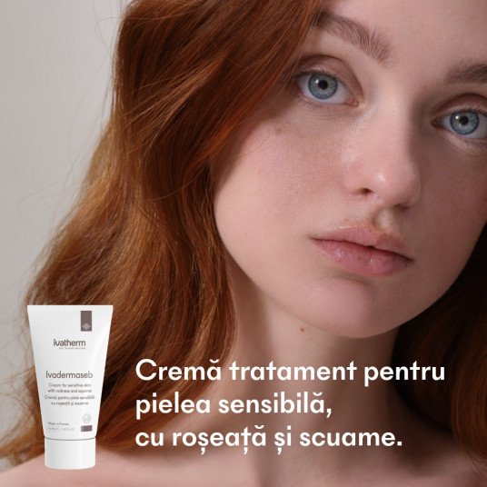 Crema reparatoare Ivadermaseb, Ivatherm, anti-iritanta pentru roseata ...