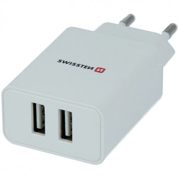 Incarcator de calatorie Swissten inteligent ic cu 2x usb 2.1a cablu de ...
