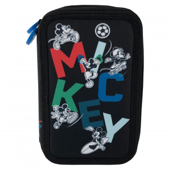 Penar Disney MICKEY MOUSE neechipat 3 fermoare negru sporturi