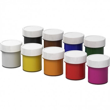 Acuarele Guase ErichKrause Artberry, Protectie UV, 9 Culori, 20 ml