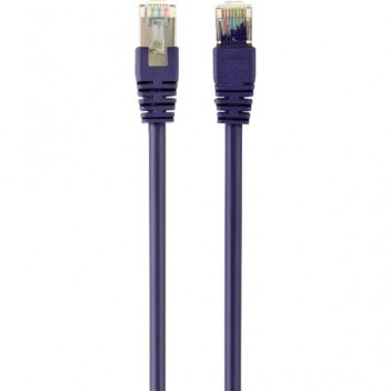 Cablu FTP GEMBIRD Cat6, cupru-aluminiu, 0.5 m, violet, AWG26, ecranat PP6-0.5M/V