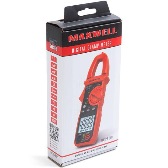 Clampmetru digital MaxWell 25607, test dioda, test continuitate ...
