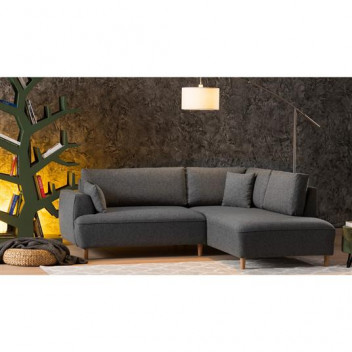 Coltar modular Atelier Del Sofa Felix, 236x90x195cm, Gri inchis
