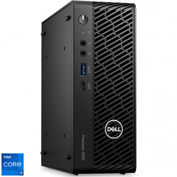 Sistem Desktop PC Dell Precision 3260 Compact Form Factor, cu procesor ...