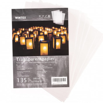 Set Hartie de lucru, Wintex, A4, 135 foi, Transparent