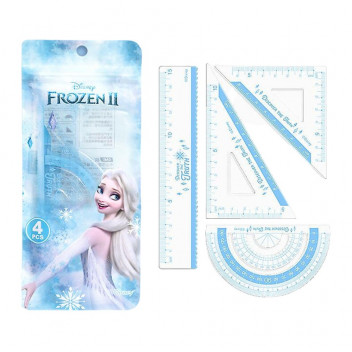 Set 4 Rigla Instrument Pentru Geometrie Multifunctional, MorFansi®, cu ...