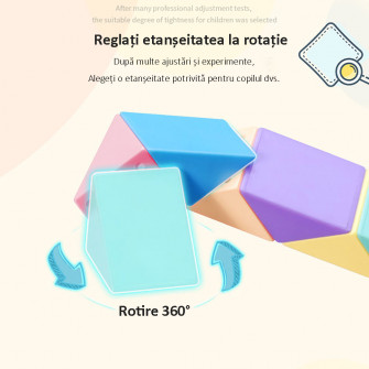 Cub rotativ si colorat pentru copii, Multicolor