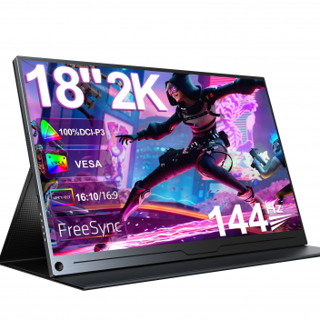 Monitor portabil, UPERFECT, 18 inch, 144hz, 2560*1600, USB C, 16:10 ...