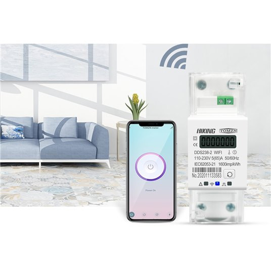 Contor monofazat inteligent TOMZN DDS238-2WIFI, pentru monitorizare ...