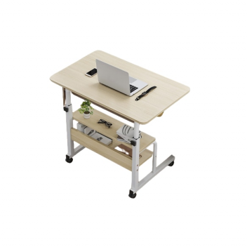 Birou, WALALLA, Inaltime ajustabila, 80x40x90cm, Portabil, Bej