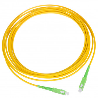 Cablu fibra optica Maclean SC/APC-SC/APC, monomod, simplex, G657A2, 15m