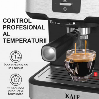 Espressor manual, Anti-picurare, Incalzire rapida, Dispozitiv spumare ...