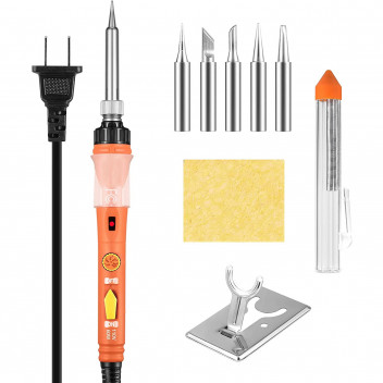 Kit de lipit electronica 60W 220V temperatura reglabila cu accesorii inlocuibile
