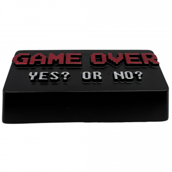 Tasta artizanala Game Over, Metal, Keycap, 2.25u, Comutator incrucisat ...
