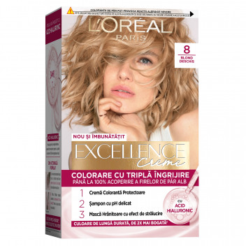 Vopsea de par permanenta cu amoniac L'Oreal Paris Excellence Creme 8 ...