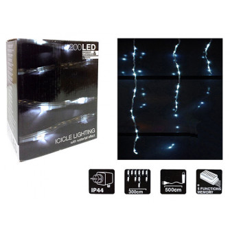 Luminite de Craciun Turturi 200LED alb reg picur 3m inout.