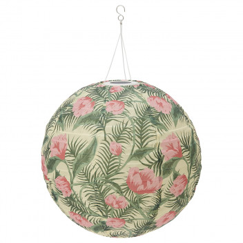 IKEA SOLVINDEN Lustra LED solara, exterior, glob floare, 45 cm