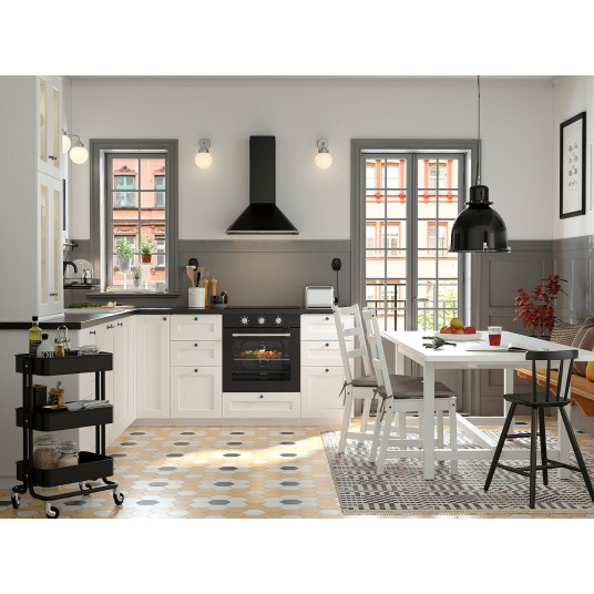 ENKOPING Front sertar, alb aspect lemn, 40x10 cm - IKEA Moldova