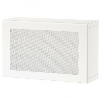 IKEA BEST Raft cu usa, alb/Mrtviken alb 60x22x38 cm.