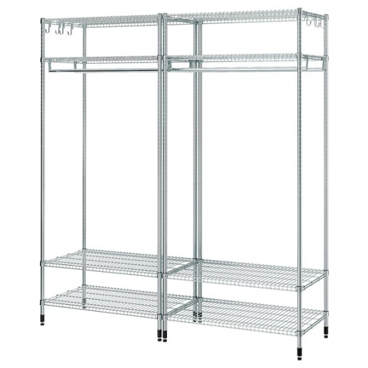 Raft pentru haine IKEA OMAR galvanizat 186x50x201 cm: maximizati-va ...