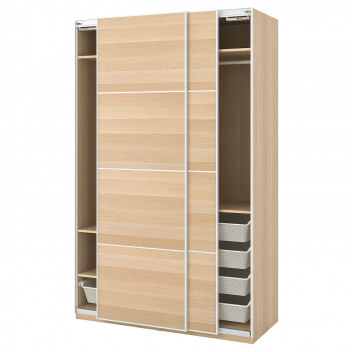 IKEA PAX Dulap, aspect stejar antichizat/Mehamn aspect stejar ...