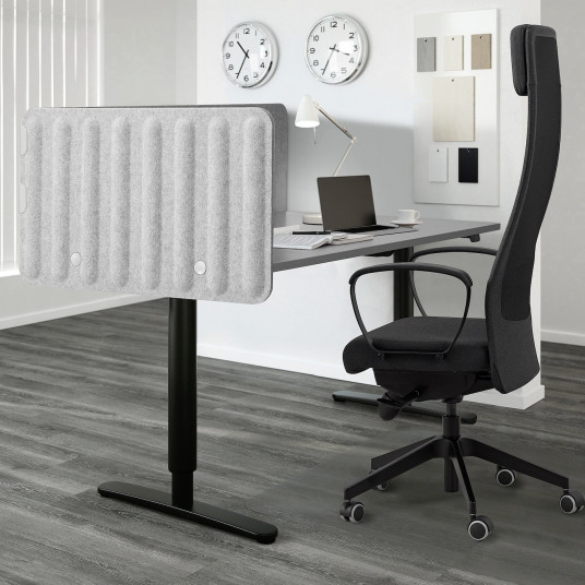 IKEA EILIF Paravan birou gri 80x48 cm.