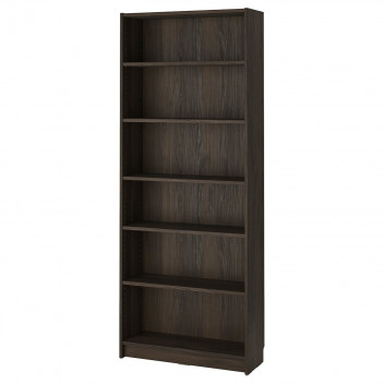 IKEA BILLY Biblioteca, maro inchis aspect stejar, 80x28x202 cm