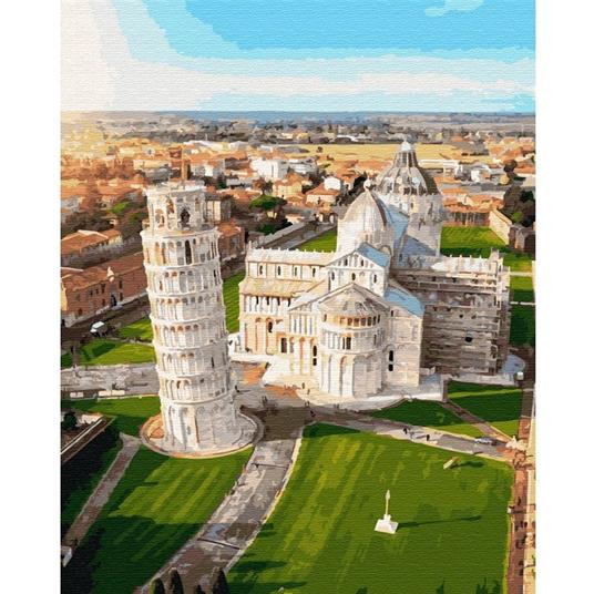Pictura pe numere - Vedere la Turnul inclinat Pisa