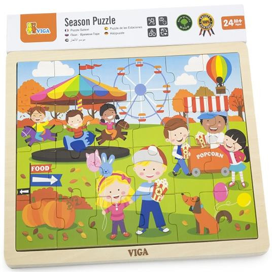 Puzzle din lemn Anotimpuri: toamna (24 elem.)