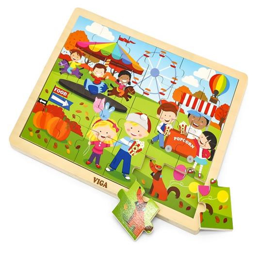 Puzzle din lemn Anotimpuri: toamna (24 elem.)