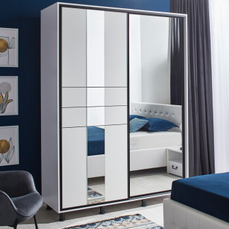 Dulap-cupeu Ambianta Rio 140 cm Alb: Solutia perfecta de depozitare ...