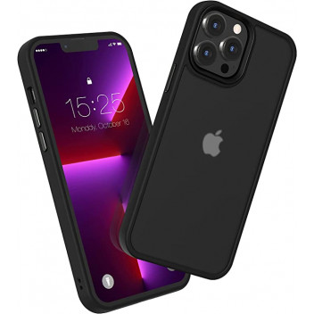 Matte shadow series protective case for iP13 Pro Max Black