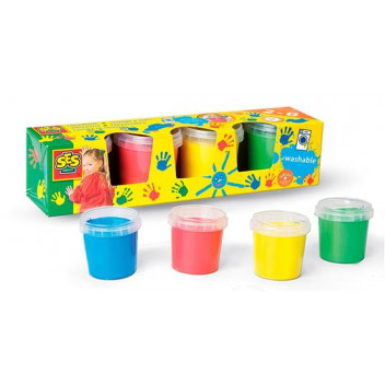 0305S Vopsea pentru pictura cu degetele-- PRIMELE MELE DESENE (4 culori ...