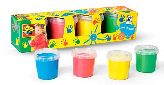 0305S Vopsea pentru pictura cu degetele-- PRIMELE MELE DESENE (4 culori ...