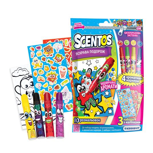 20007 Set pentru creatie cu markere, planse de colorat si stikere SCENTOS