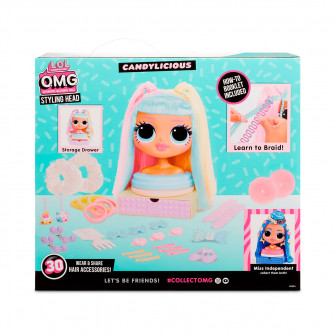 572008 Papusa manechin L.O.L. Surprise! OMG Candylicious Styling Head ...