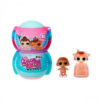 580768 Set 2 papusi L.O.L. Surprise! Seria Color Change 2 in 1 LIL SIS ...