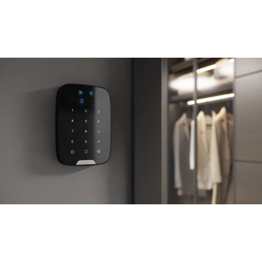 Ajax Wireless Security Touch Keypad KeyPad Plus, Black, encrypted ...